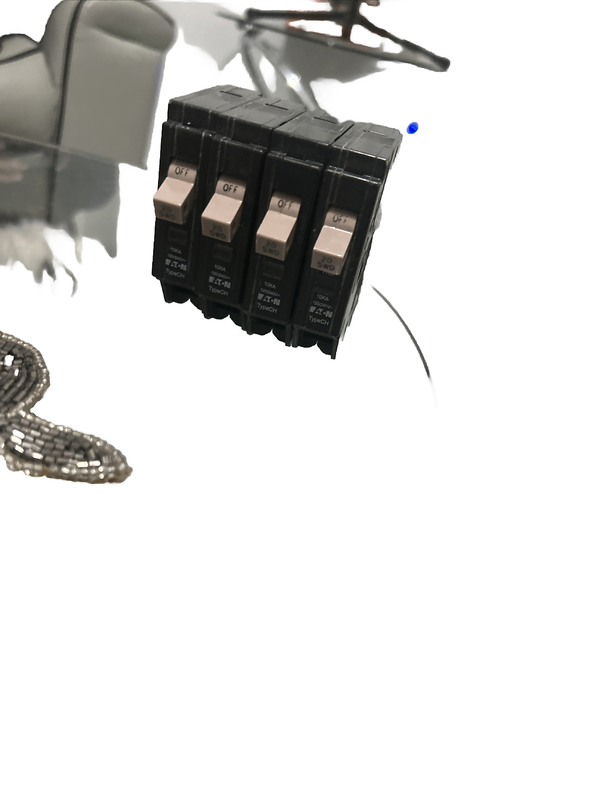 4 Eaton CHF120 20A Plug On 1-Pole Circuit Breaker 786685361840| eBay