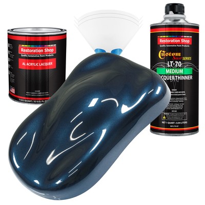 Moonlight Drive Blue Met. Acrylic Lacquer Quart Auto Paint Kit, Medium ...