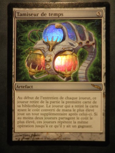mtg magic timesifter FOIL FRENCH vf fr tamiseur de temps mirrodin 4 ...