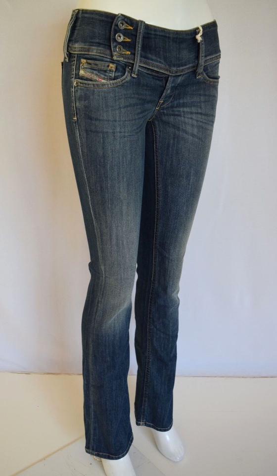 NEW $170 DIESEL CHEROCK Slim Bootcut Jean Woman SZ 27 X 32 Dark Medium ...