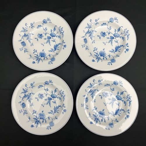 Wedgwood Home Mikado Blue Flowers Large Rim Soup Bowls - Set of 4 | eBay