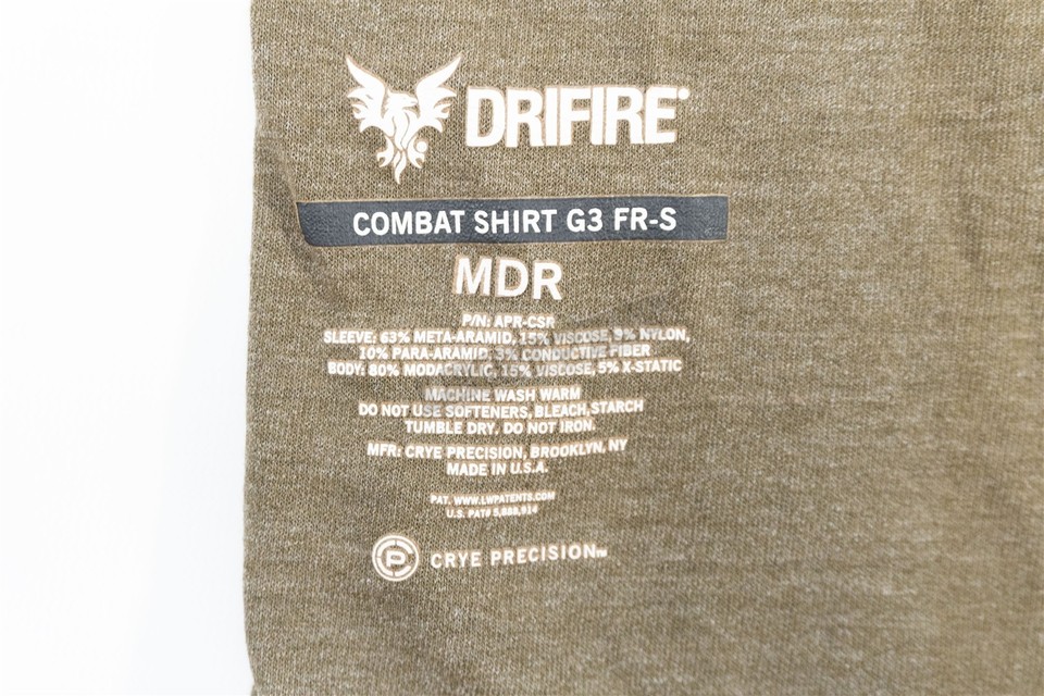 Drifire Woodland Flame Resistant FR Combat Shirt G3 FR-S MEDIUM-REGULAR ...
