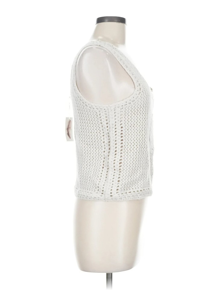 Jessica Simpson Women White Sweater Vest M | eBay