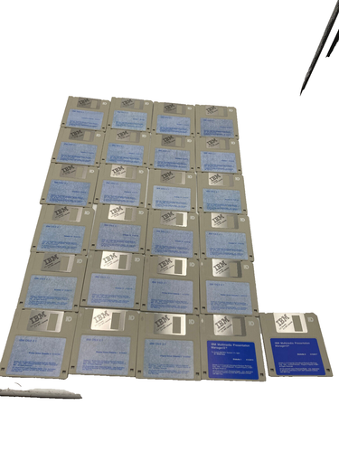 Lot of 25 IBM OS/2 VERSION 2.1 Floppy Disk Plus Multimedia Presentation ...