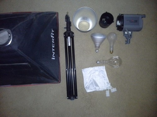 Interfit INT185 Stellar X Tungsten Single Head and Softbox Kit | eBay