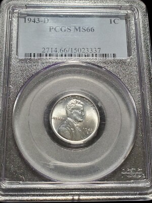 1943-D Steel Cent PCGS MS66 (Z-0127) | eBay
