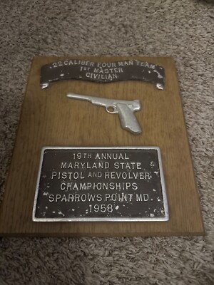 Vintage 1958 Maryland State Pistol & Revolver Championship Sparrows Pt ...