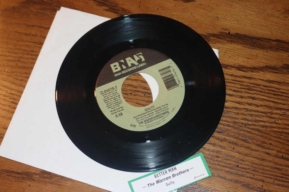 NEW VINYL 45 THE WARREN BROTHERS BETTER MAN B/W GUILTY NEW UNPLAYED | eBay