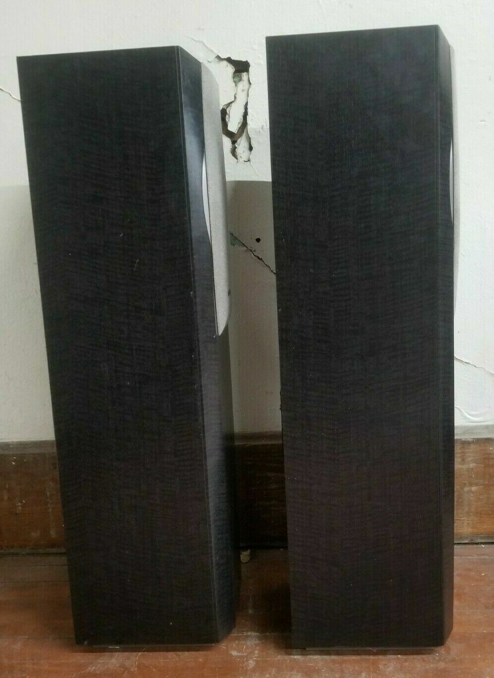 Pair INFINITY Black Onyx Interlude IL30 Bi-Wired Front Tower Speakers ...