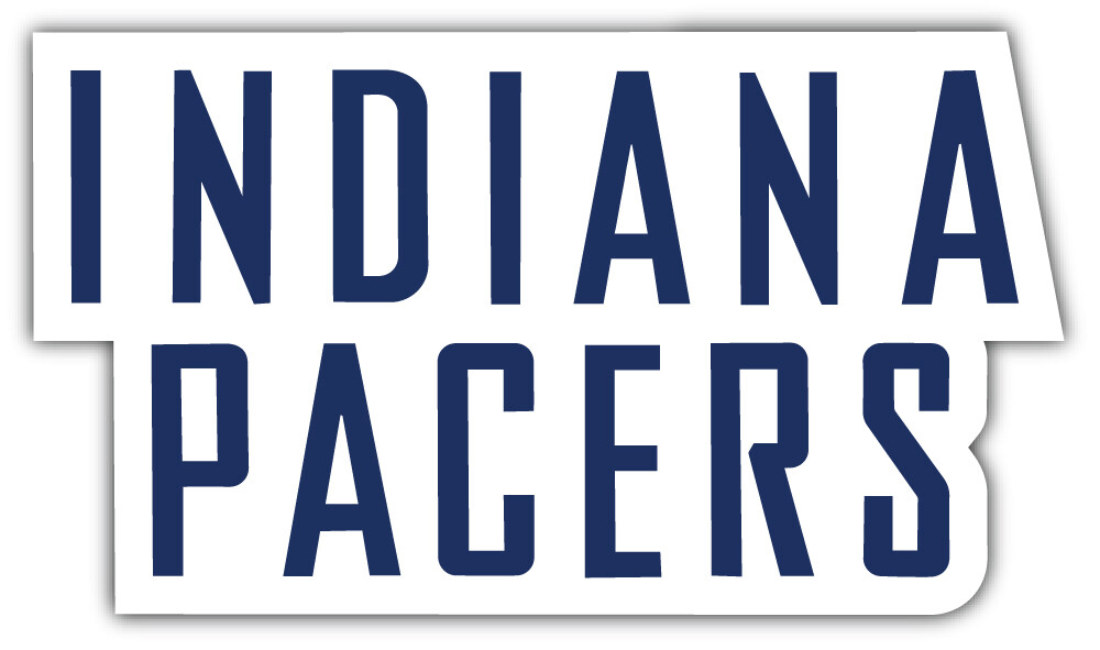 Indiana Pacers NBA Basketball Sport Logo Car Bumper Sticker Decal ...