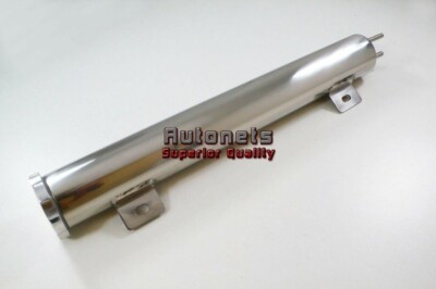 15" Stainless Radiator Coolant Overflow Tank Reservoirs Twist Cap Hot ...