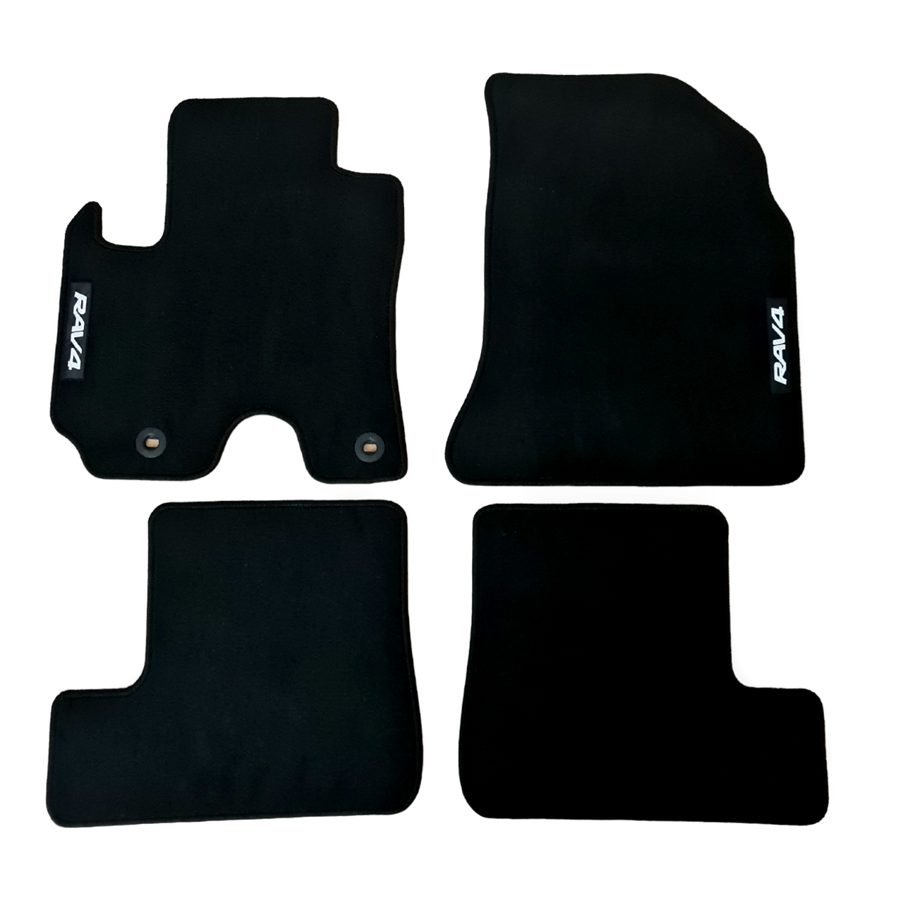 Car Floor Mats For Toyota RAV 4 Velour Waterproof Black Rugs Carpet ...