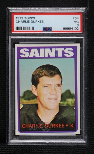 1972 Topps Charlie Durkee #34 PSA 3 | eBay