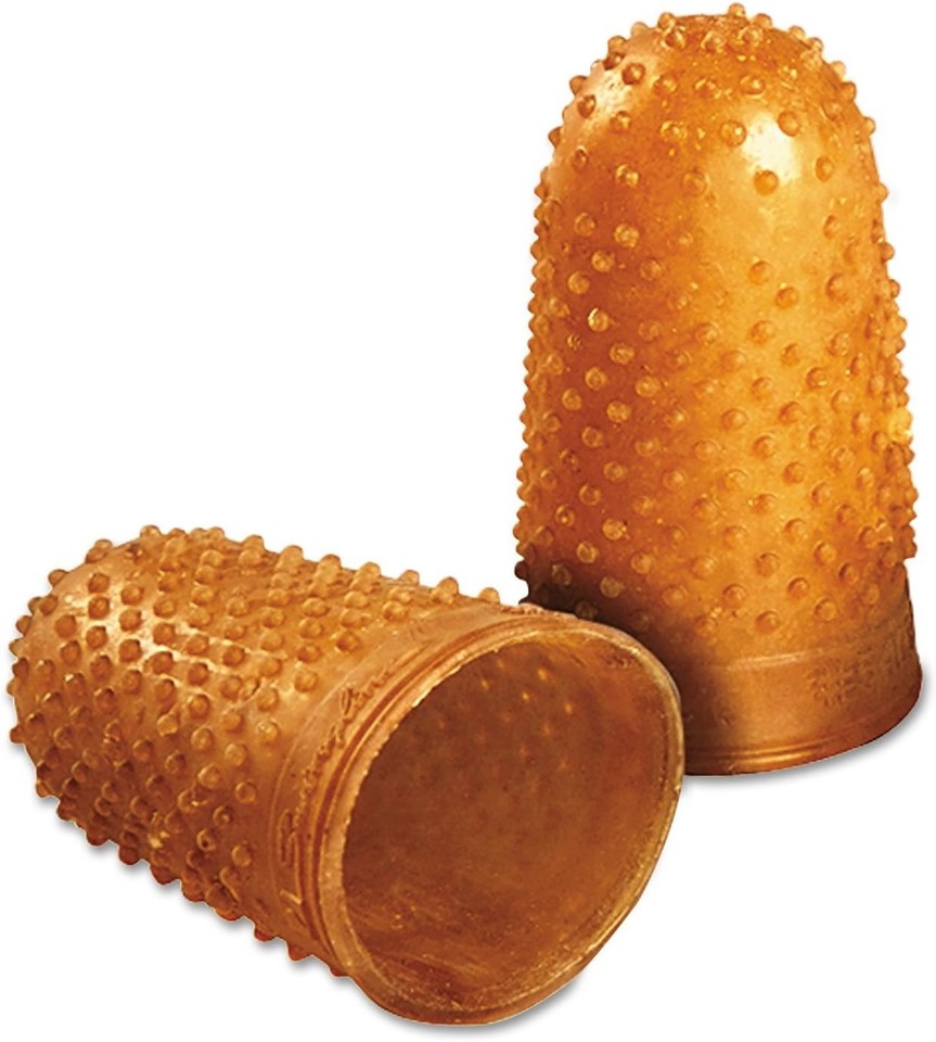 Swingline Rubber Finger Tips 13 (Large) Amber Dozen - 12 Pack | eBay