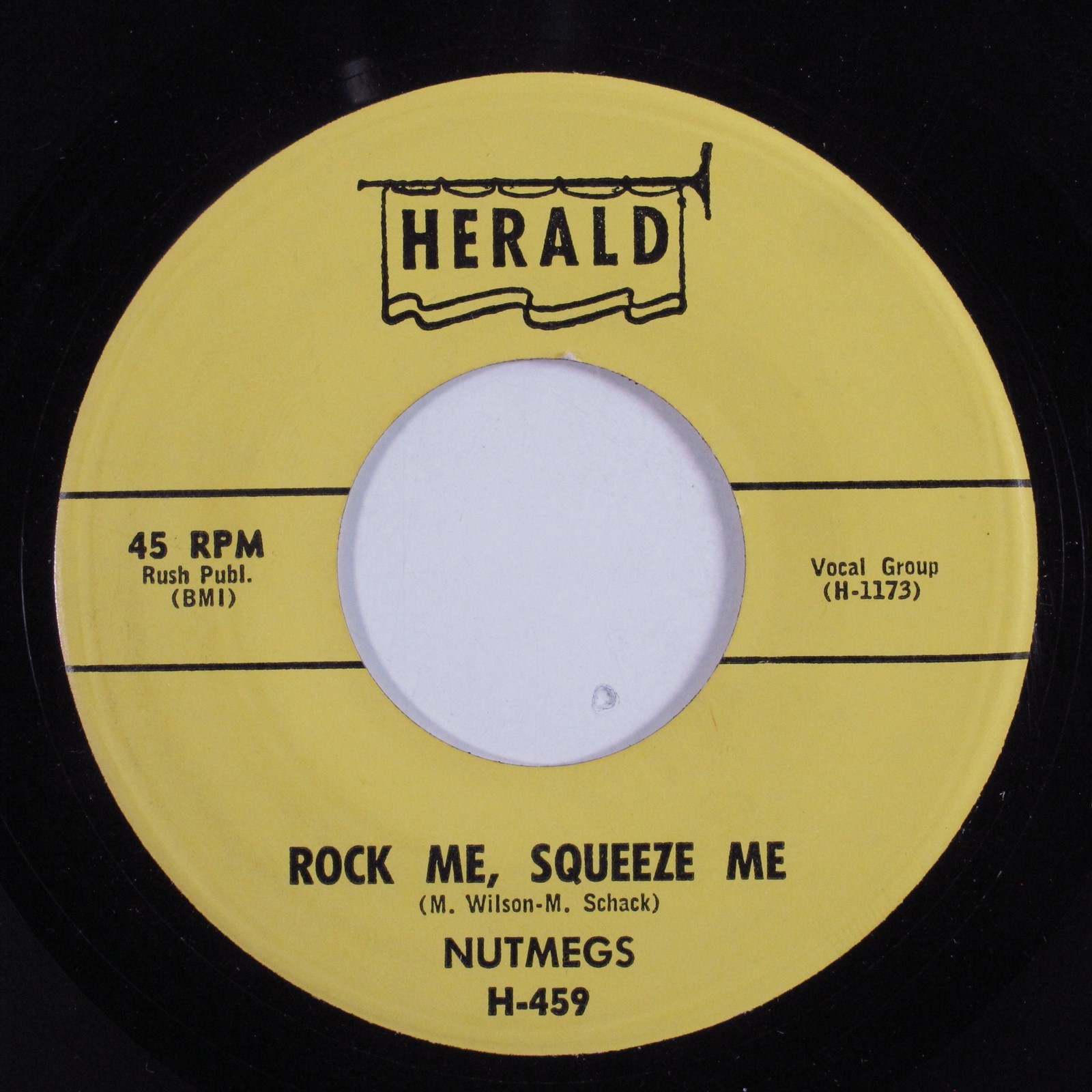 R&B Doo Wop 45 NUTMEGS Rock Me, Squeeze Me HERALD HEAR m | eBay