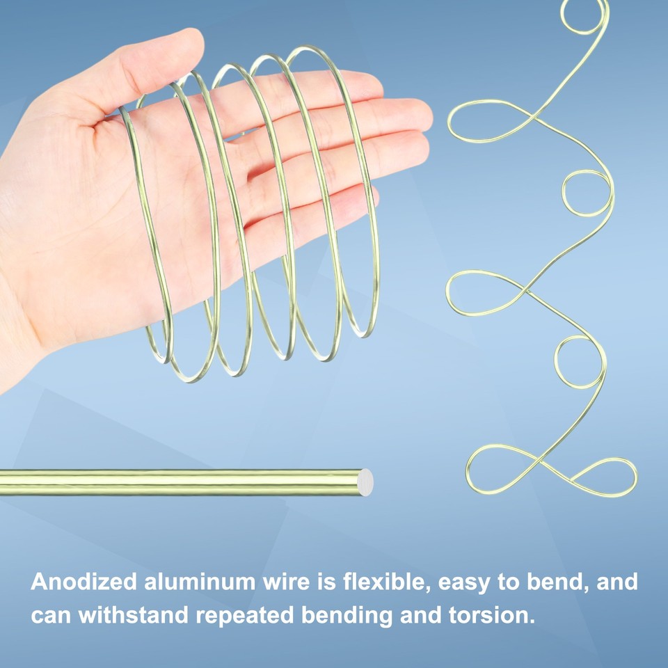 2 Roll Bonsai Wire 1.5mm Each Roll 32.8ft Anodized Aluminum, Green ...