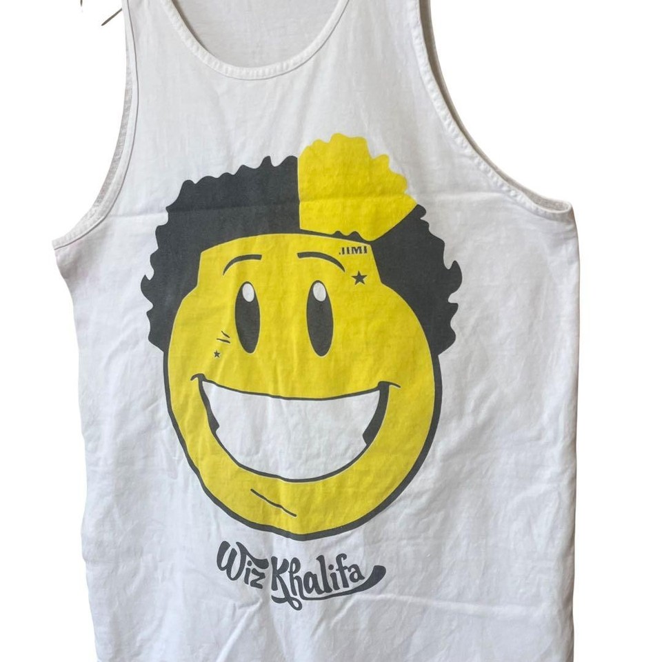 Wiz Khalifa Jimi Hendrix Tank Top Smiley Vintage Clothing | eBay