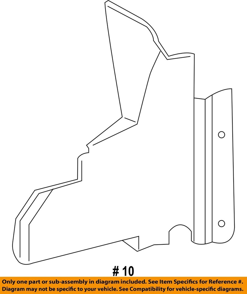 GM OEM 16-18 Camaro Cooling Radiator Components-Side Baffle 84027003 | eBay