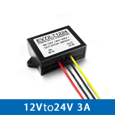 12V To 24V 72W 3A DC Power Step-Up Module 12V Up 24V Boost Converter | eBay