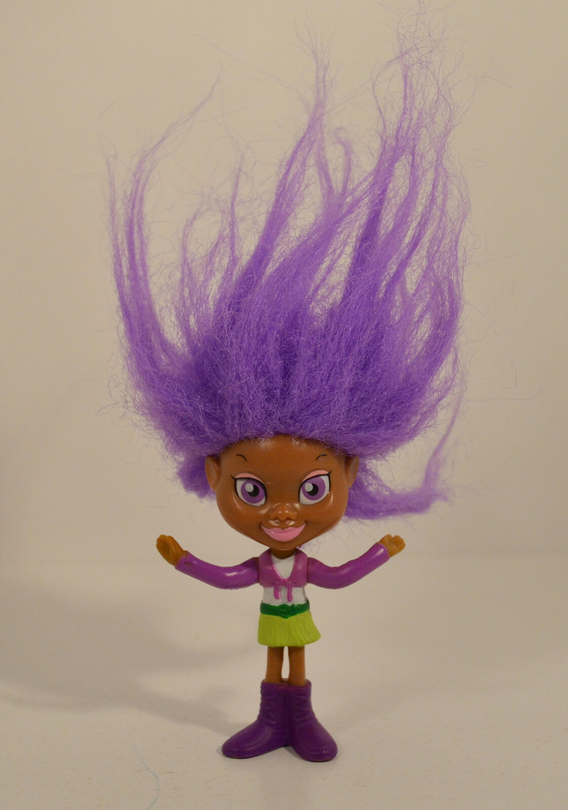 2006 Drea Trollenada 3" McDonald's Purple Hair Figure Doll Trolls DIC ...