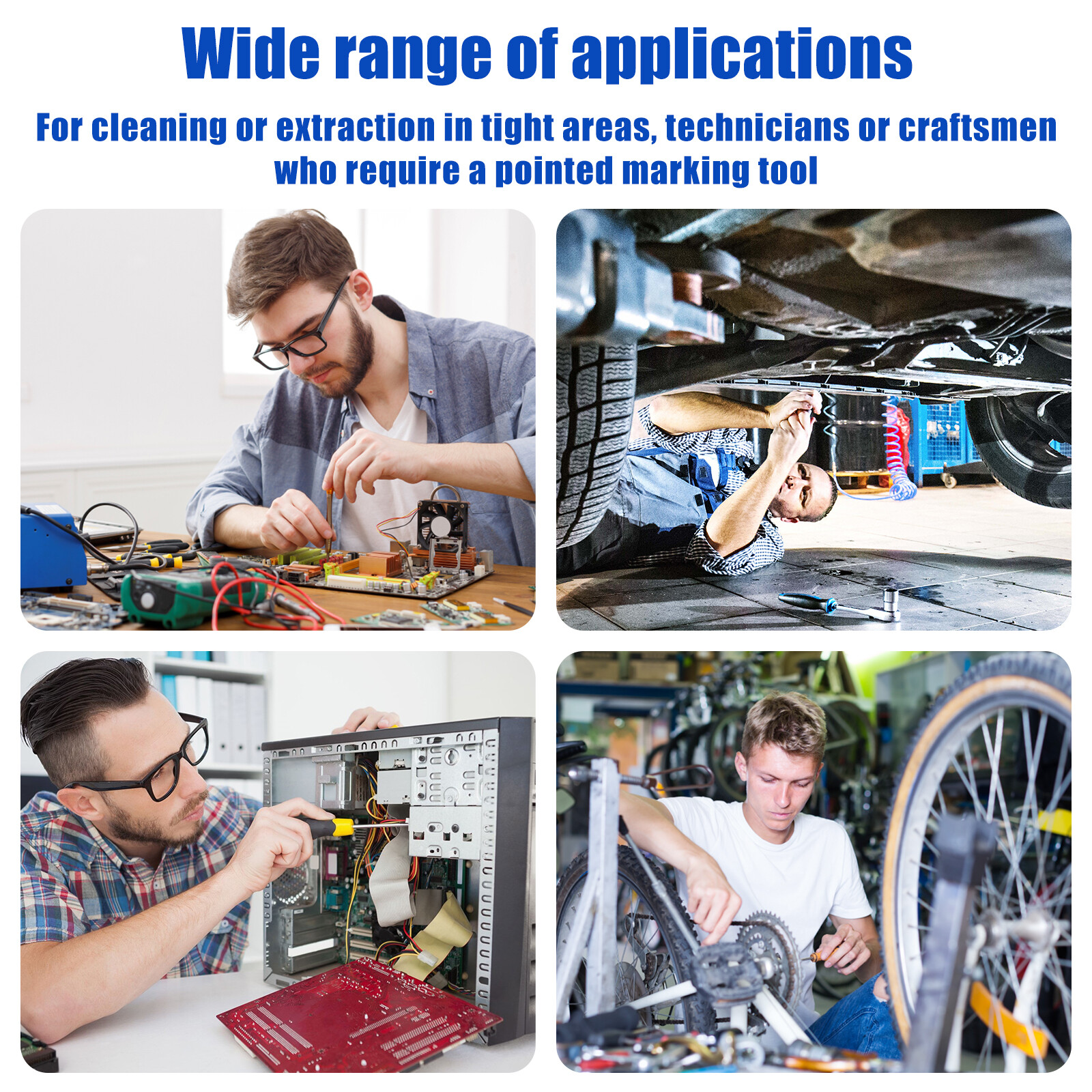 4Pcs Double Pointed Scriber Straight 45° 90° Metal Scribe Tool Hook ...