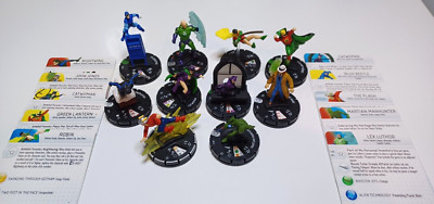 Heroclix: DC 10th Anniversary lot - 10 figures (Nightwing, Lex Luthor ...