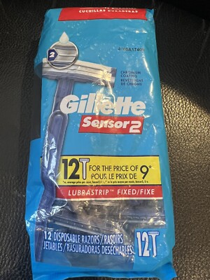 Gillette Sensor2 Disposable Razors - 12 Count 47400126022 | eBay