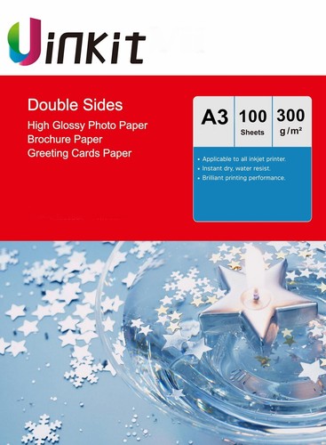 A3 Two Sides Glossy Inkjet Paper 300Gsm Heavy Thick Photo Paper ...