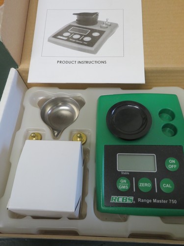RCBS Reloading ,Rangemaster 750 Digital Scale ,in Box ,98927 Grains ...