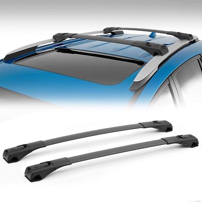 Roof Rack Cross Bars Compatible with 2013-2018 Toyota RAV4 with Side ...