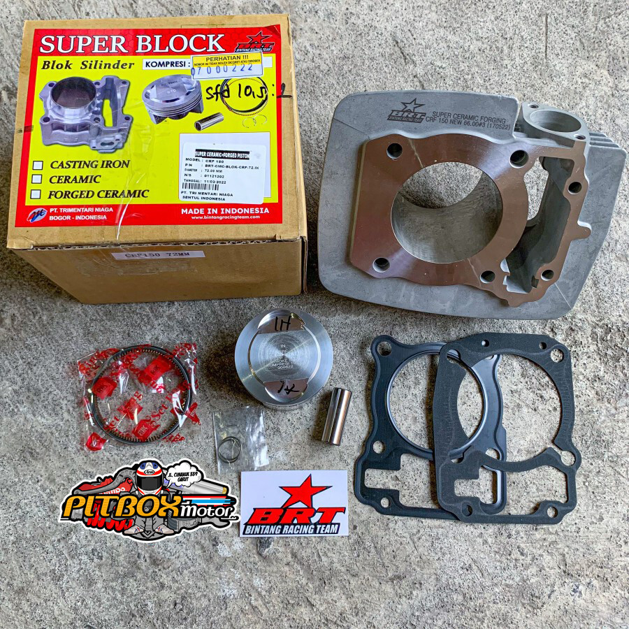 Honda CRF 150 L Big Bore Kit CRF 150 L 68mm 210cc Ceramic Block Set ...
