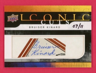 Frank Bruiser Kinard Cut Auto /11 2008 Upper Deck UD Iconic Cuts UD-IC ...
