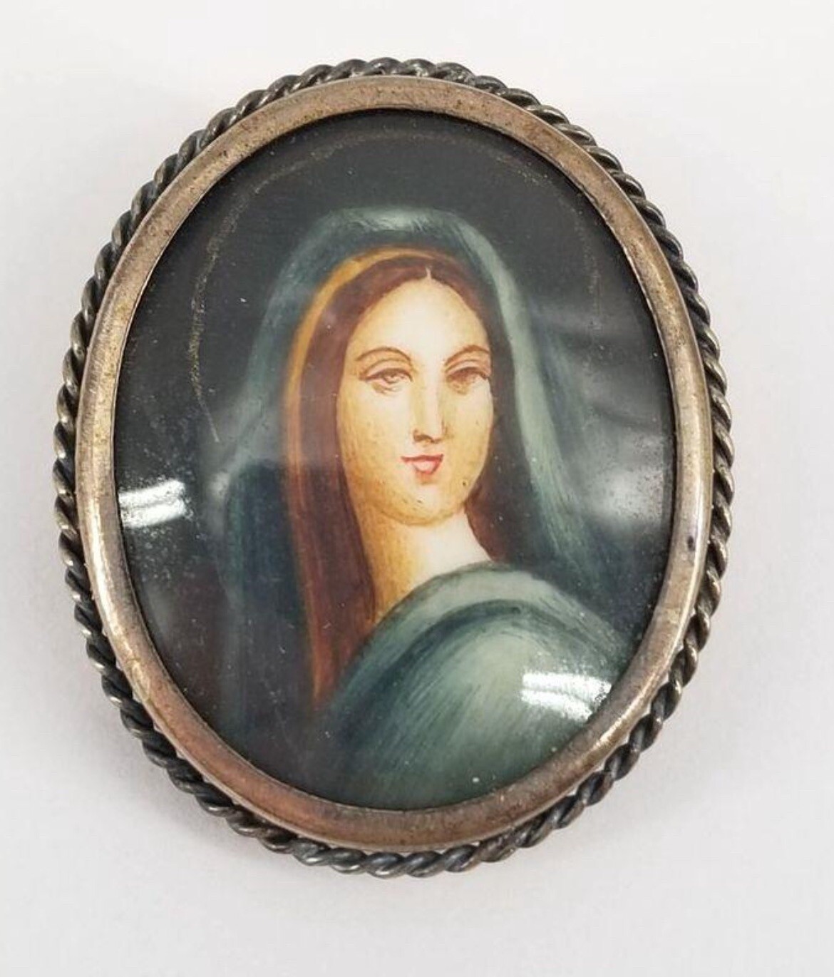 Antique Victorian Era Italian Antique Hand painted Br… - Gem