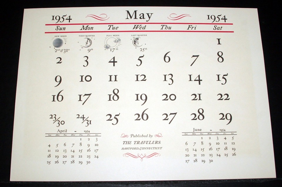 OLD 1950'S CURRIER & IVES LITHO CALENDAR PAGE "A FRONTIER SETTLEMENT ...