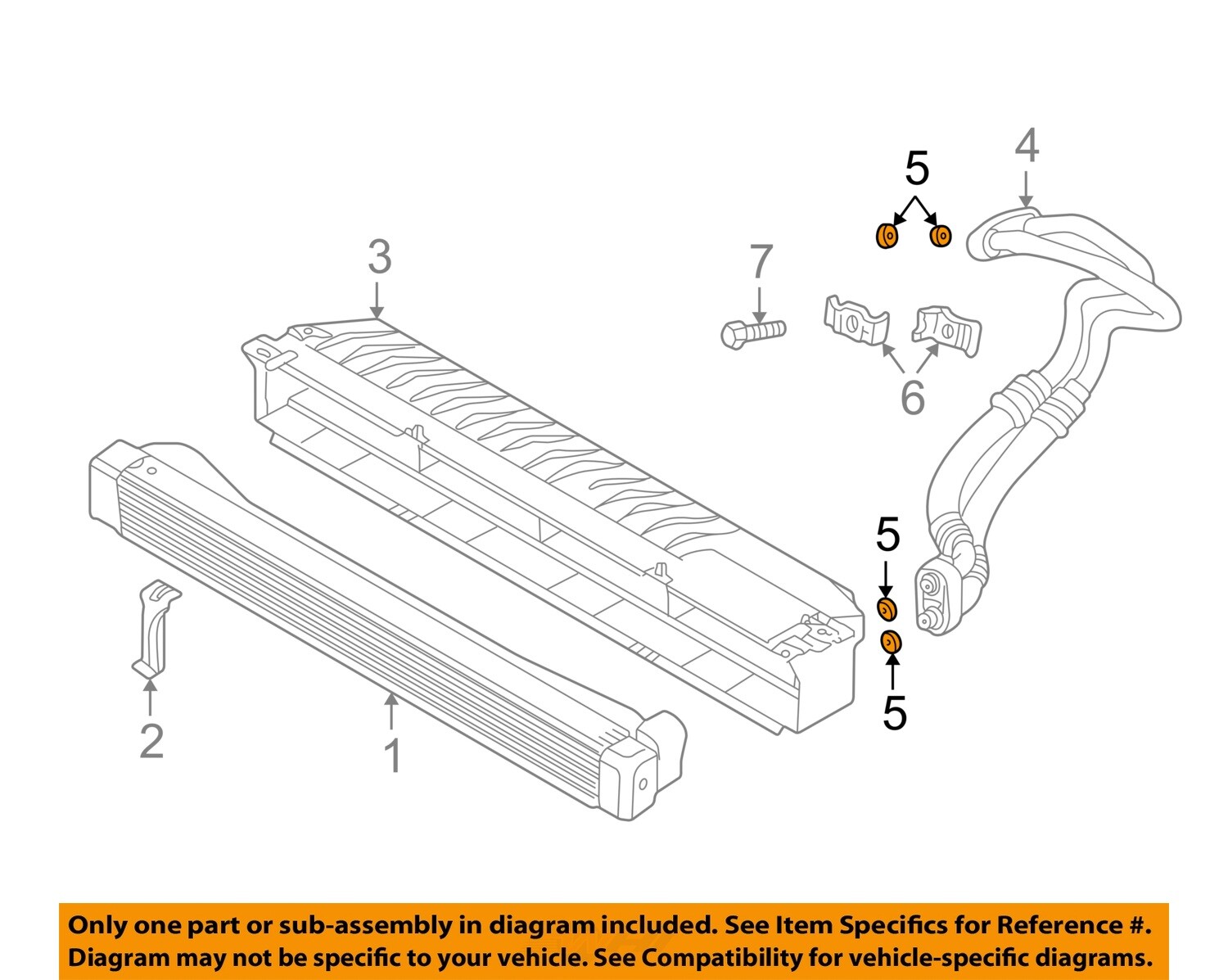 BMW 17222245358 Genuine OEM Factory Original Cooler Line O-ring for ...