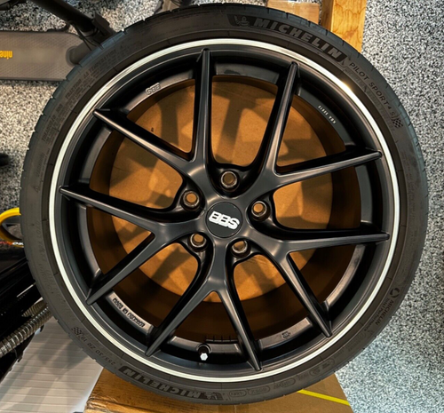 BBS CI-R Satin Black Wheels With Stainless Rim | 19" | 10" | 5x112 ...