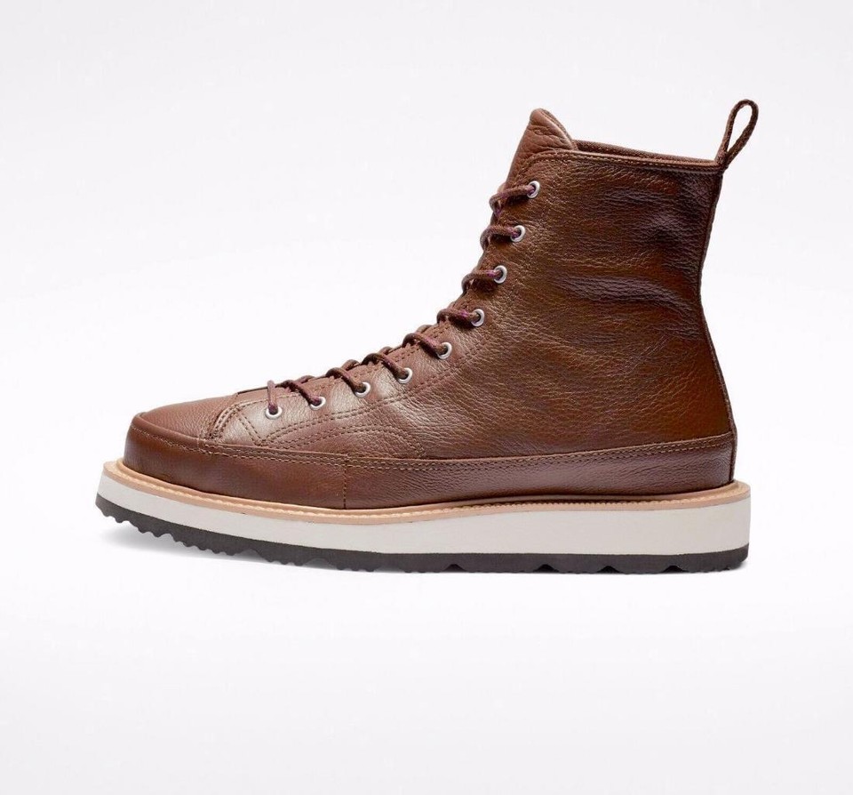 New NIB Converse Chuck Taylor Chocolate Brown Leather Crafted High Top ...
