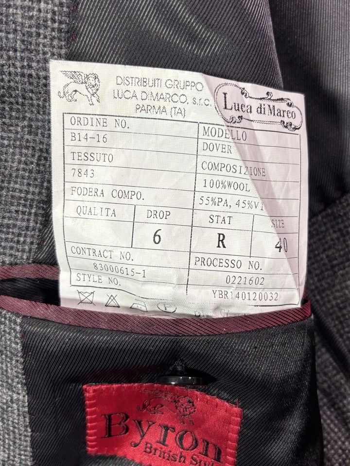 charcoal Byron British Style Dover blazer jacket sport suit coat ...