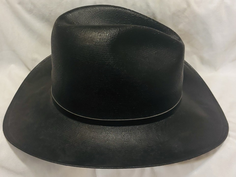 VINTAGE 8X's JOHN B. STETSON GENUINE SHANTUNG PANAMA WESTERN HAT - SIZE 7 1/4 | eBay