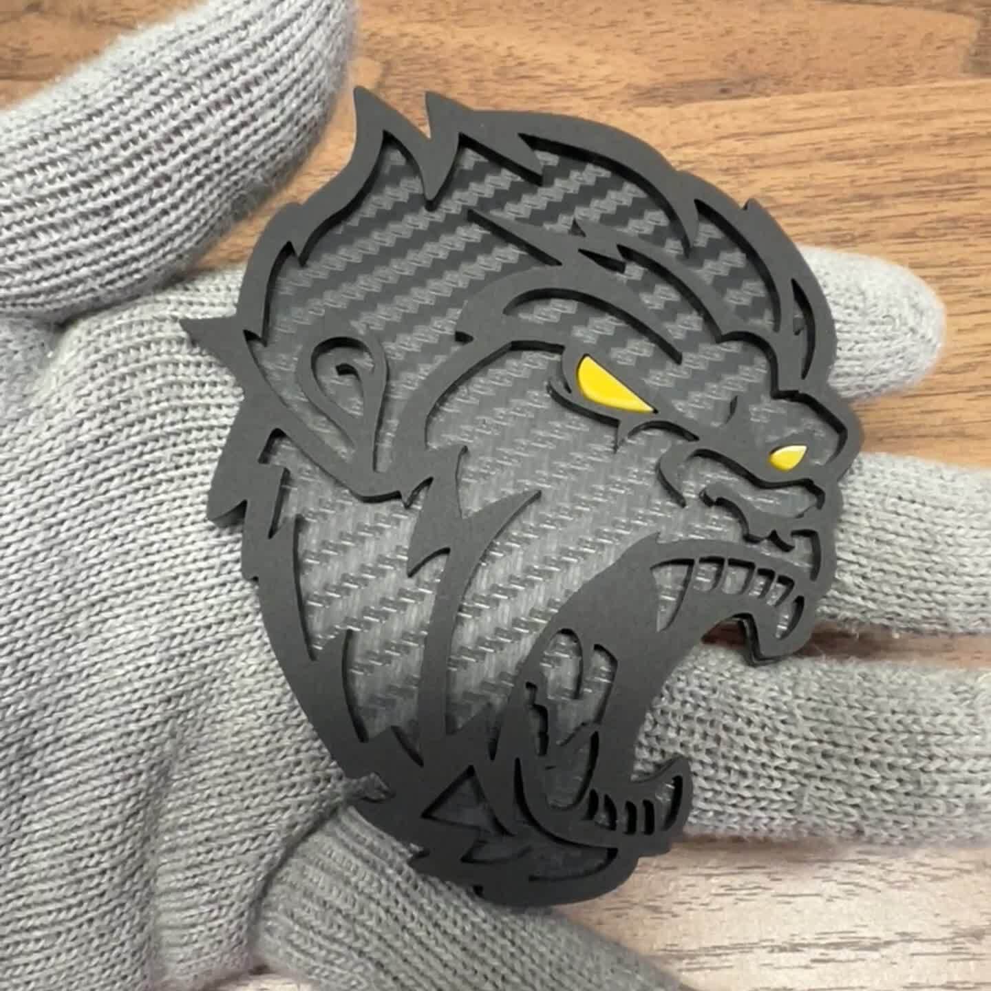 Sasquatch BigFoot Badges Emblem Matte Premium Yeti Yellow Eye Alpha ...