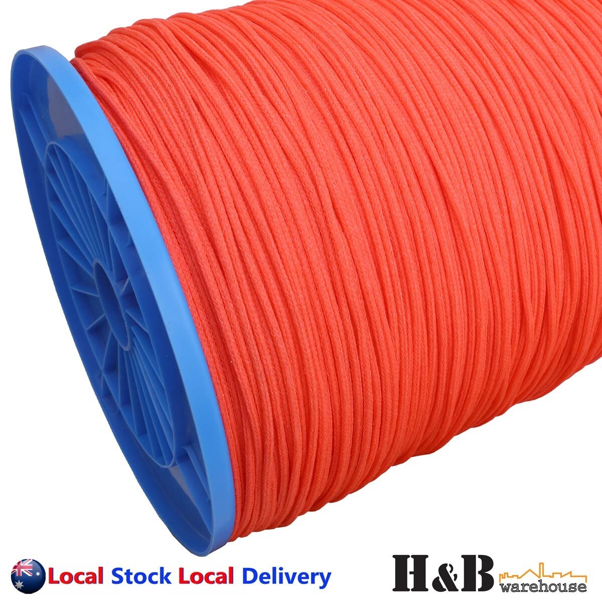 Telstra Rope PP Mono Braid Orange 3mm 1000M Cable Hauling Rope NBN BS ...