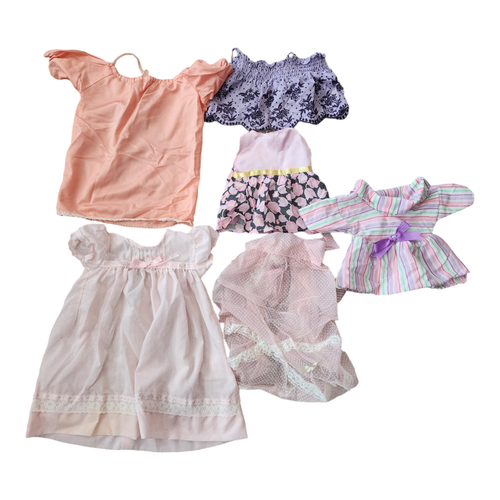 LOT OF 6 VINTAGE CABBAGE PATCH DOLL CPK Clothing Unbranded Small/Big w ...