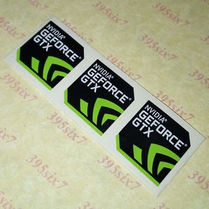 3 PCS - NVIDIA GEFORCE GTX Sticker 17.5mm x 17.5mm | eBay