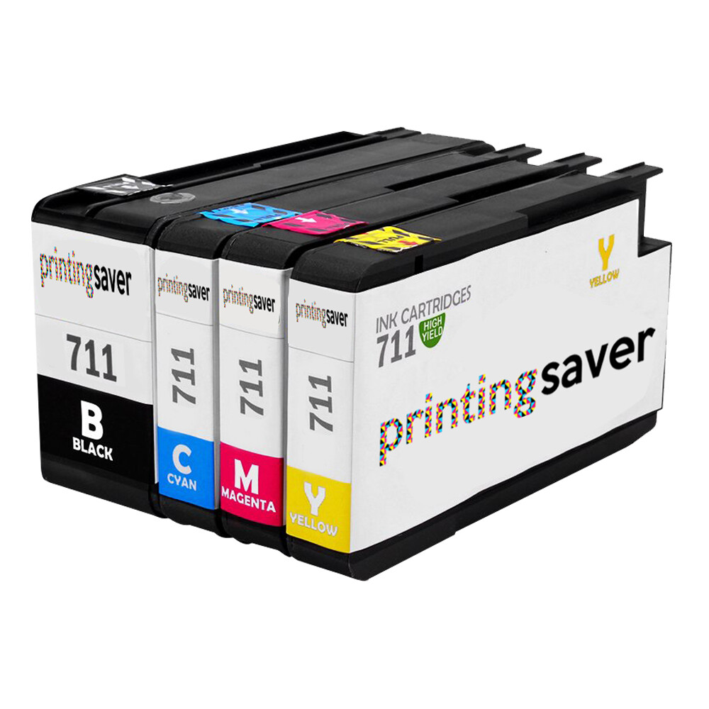 4 Ink Cartridges Replace for HP 711 Designjet T120 T520 printer | eBay