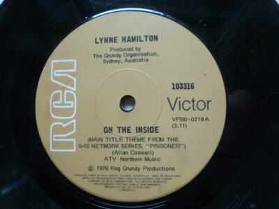 LYNNE HAMILTON " On the inside (Theme from prisoner) " 7"Vinyl Record ...