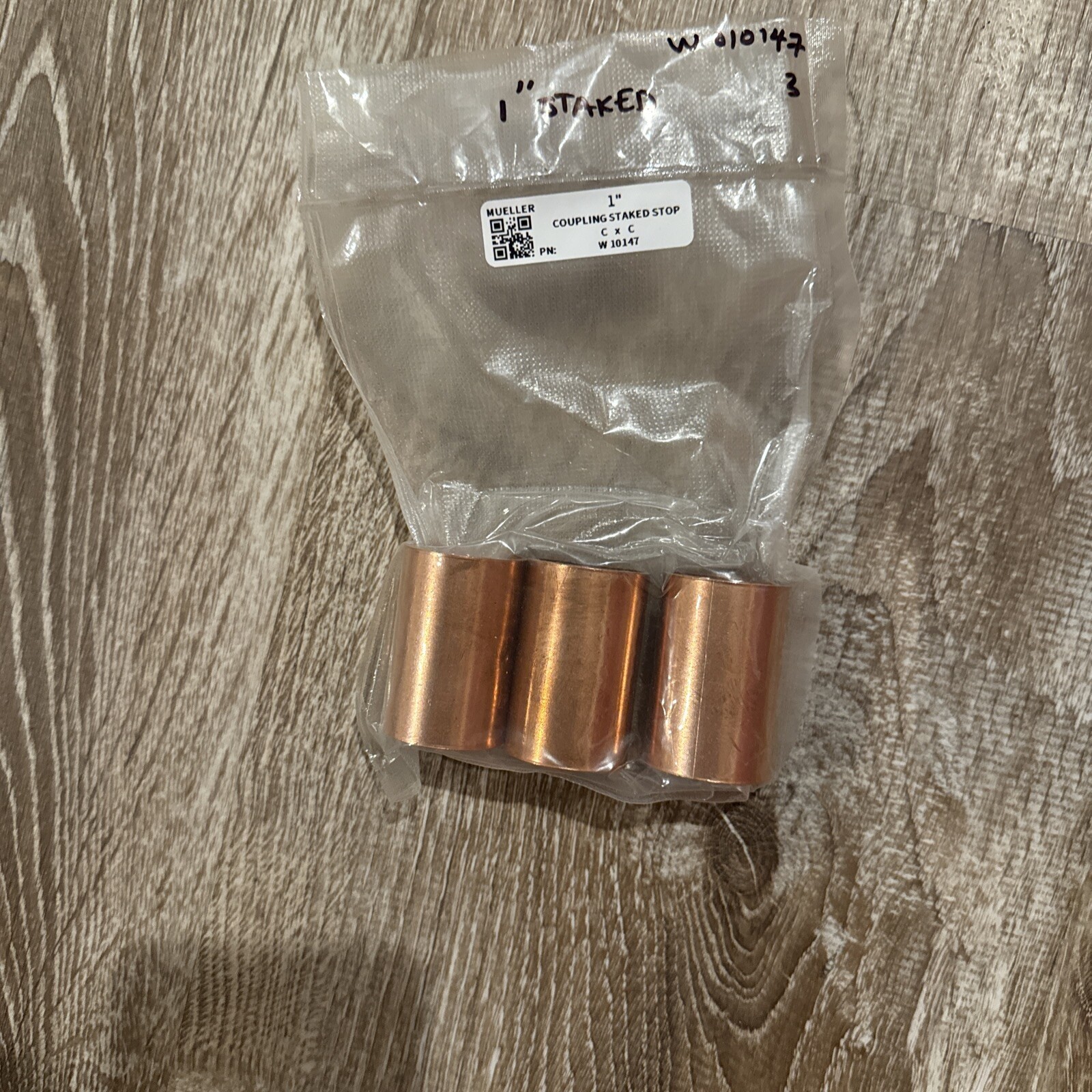 Lot of (3) Mueller 1” Staked - Stop Copper Coupling W 10147 | eBay