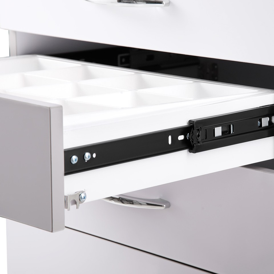 Dental Medical Rolling Tool Cart Drawers Built in Socket Trolley ...