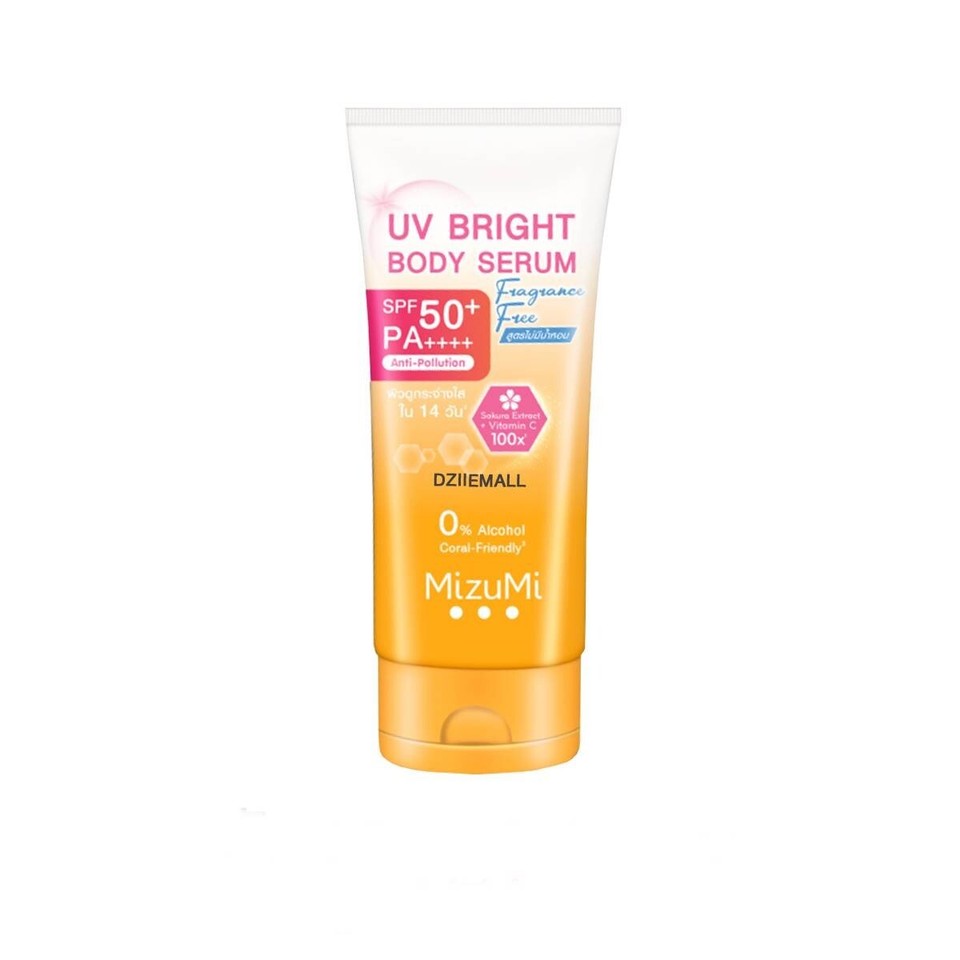 2x MizuMi UV Bright Body Serum Fragrance Free Sunscreen protects skin ...