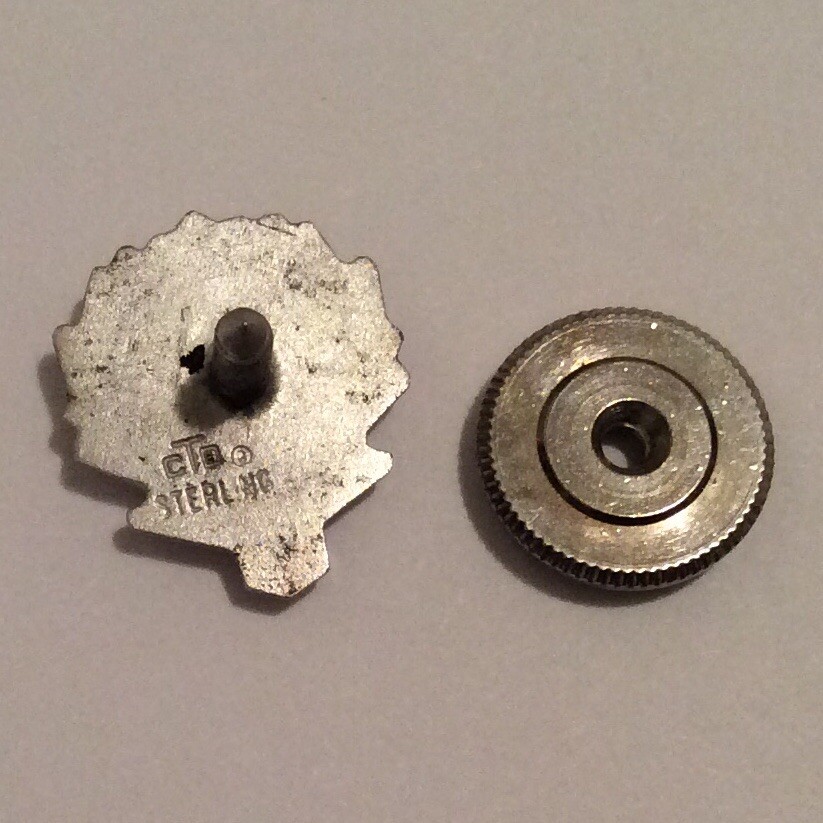 Vintage CTO Sterling Silver AMI 25 Yrs Employee Service Screwback Pin ...