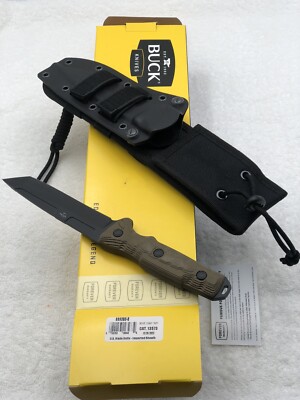 Buck 0893B0-B Ground Combat Tanto Blade Sheath Knife NIB Discontinued ...